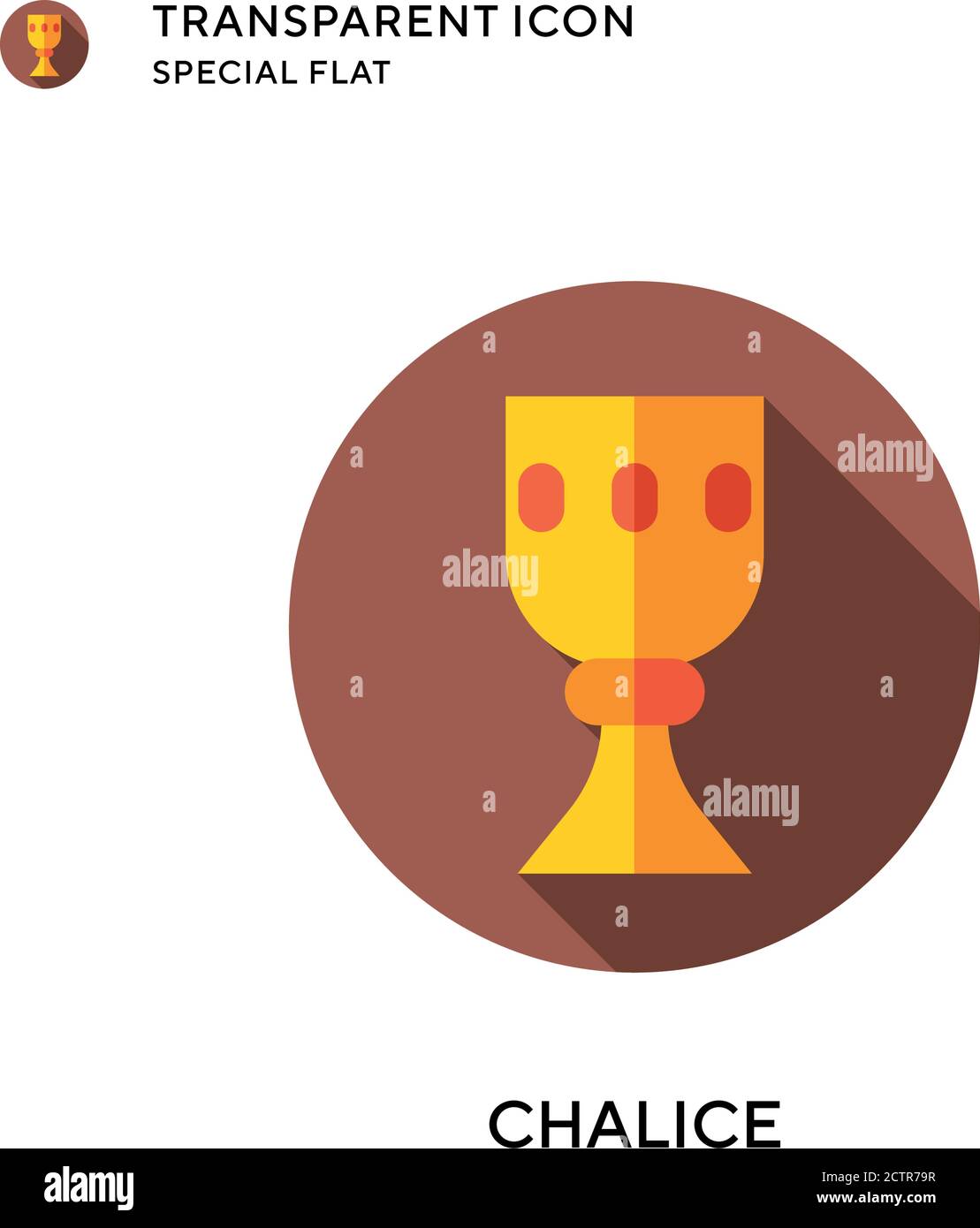 Chalice vector icon. Flat style illustration. EPS 10 vector Stock ...