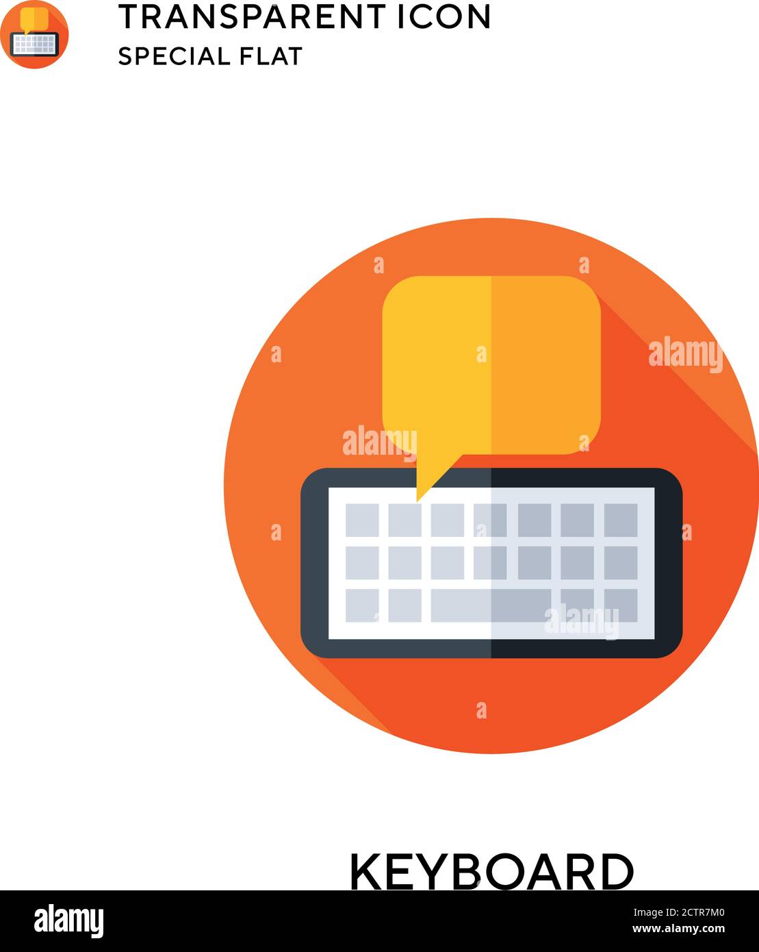 Keyboard vector icon. Flat style illustration. EPS 10 vector Stock ...