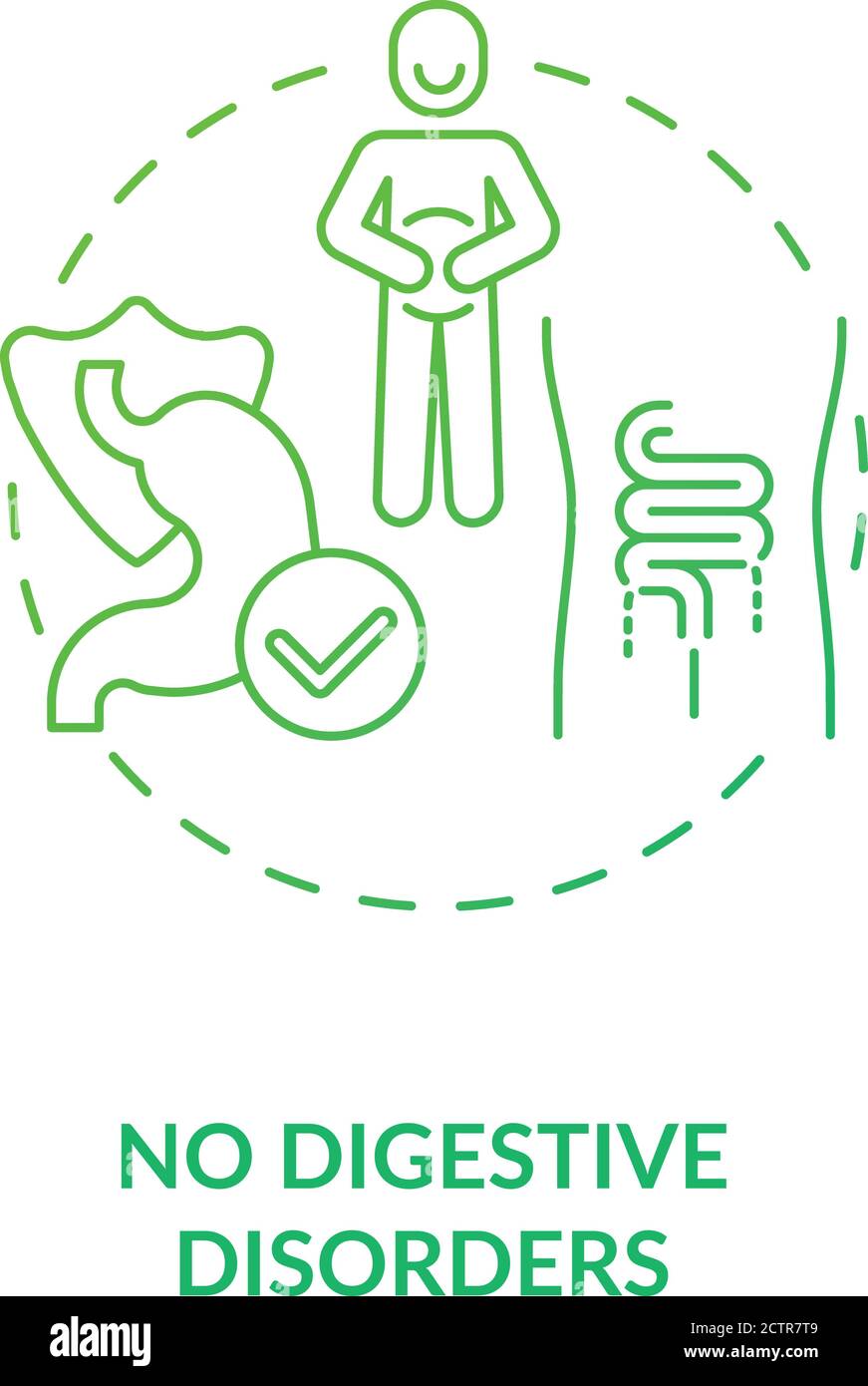 No digestive disorders concept icon Stock Vector Image & Art - Alamy