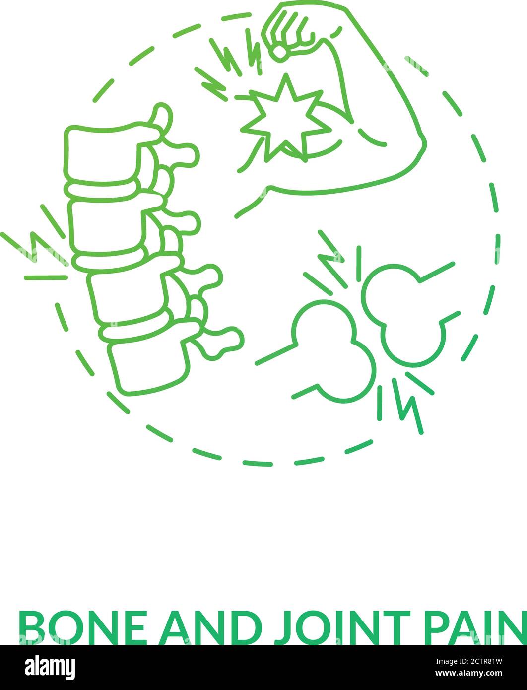 Bone and joint pain concept icon Stock Vector Image & Art - Alamy