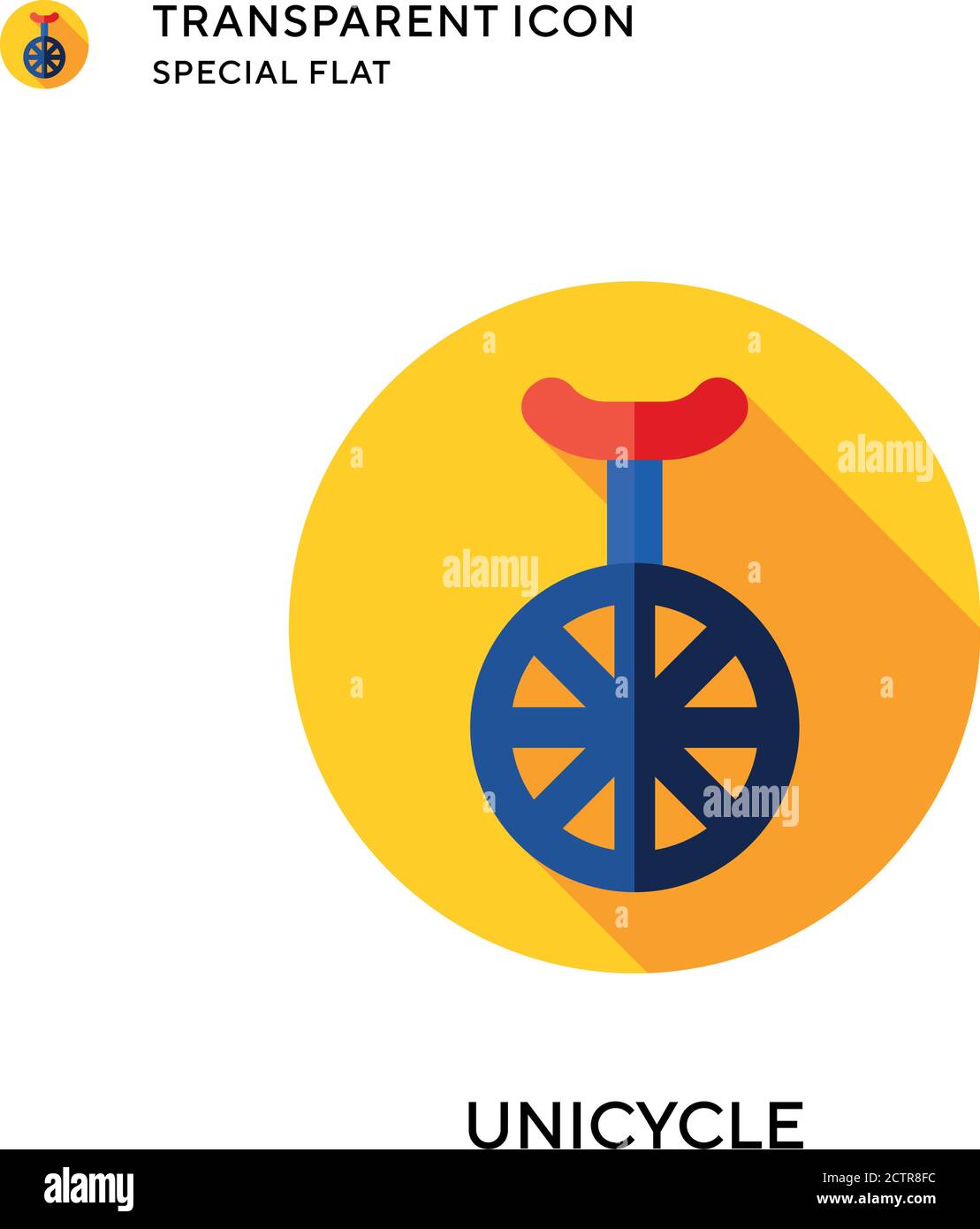 Unicycle icon vector vectors hi-res stock photography and images - Alamy