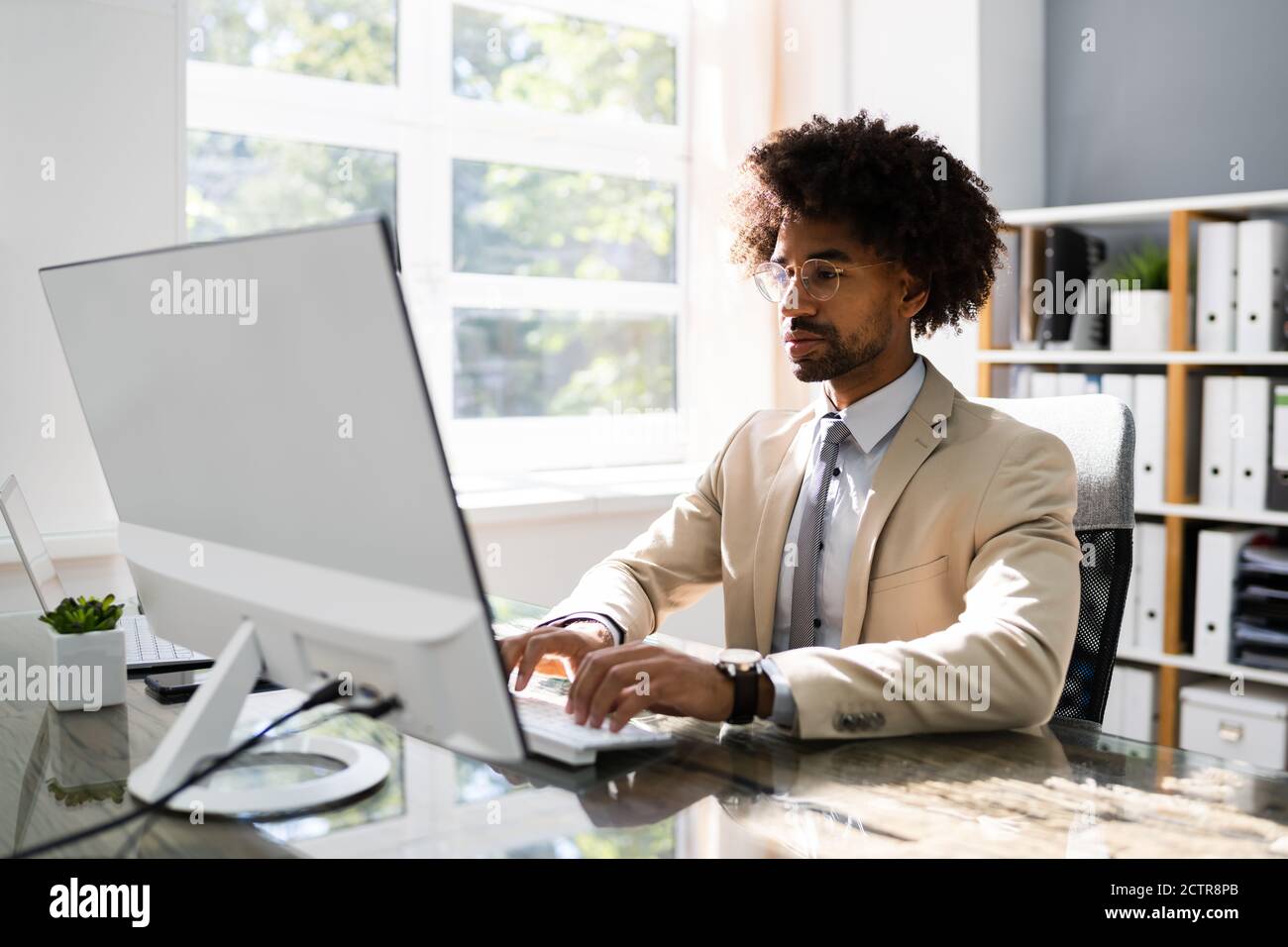 African american business man using hi-res stock photography and images ...