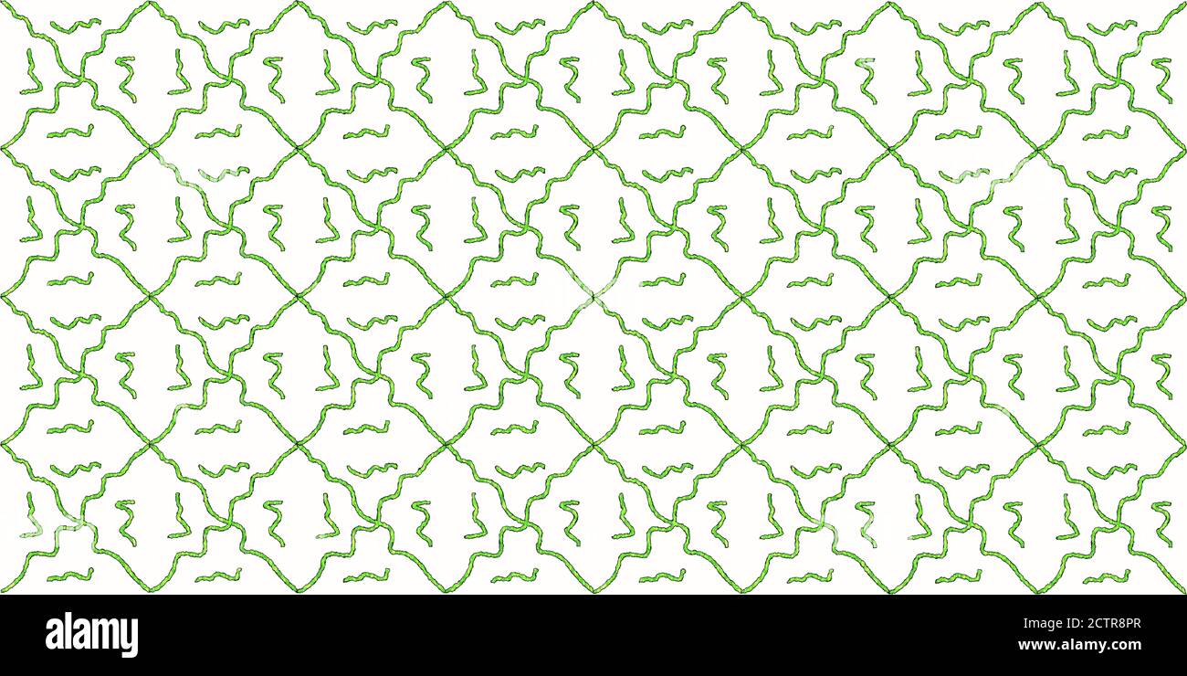 Green abstract line work pattern hand drawn random lines with bark ...
