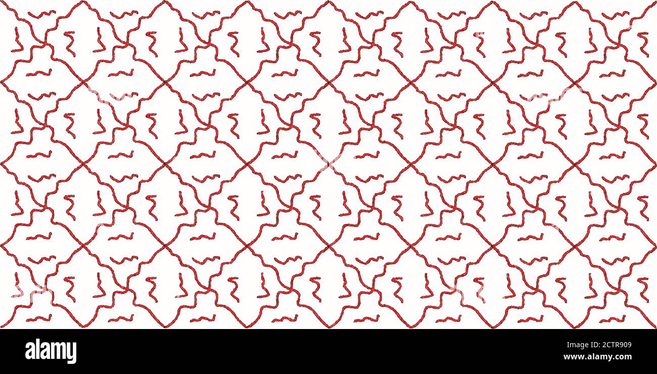 Red abstract line work pattern hand drawn random lines with bark theme ...