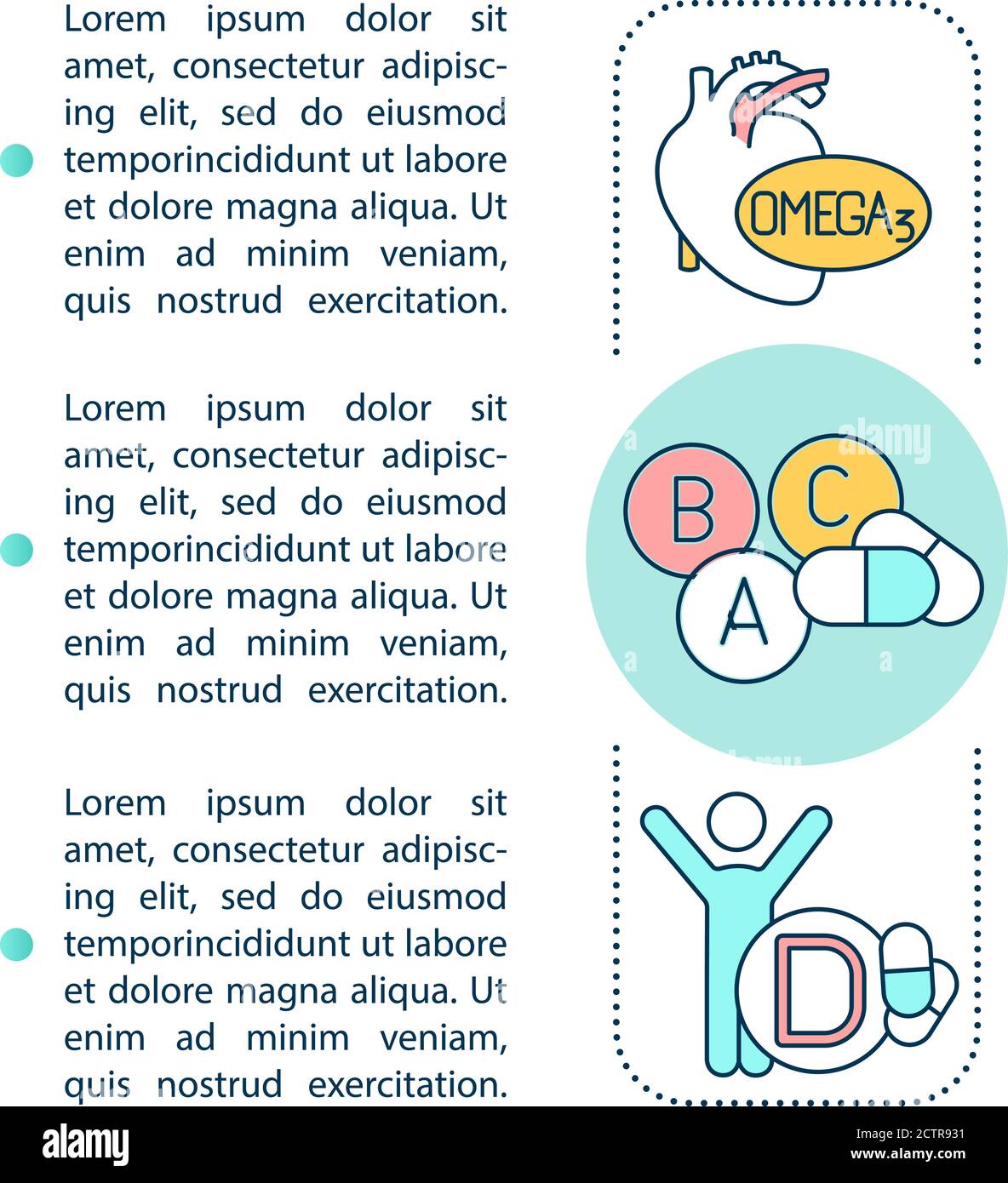 Vitamin supplements concept icon with text Stock Vector Image & Art - Alamy