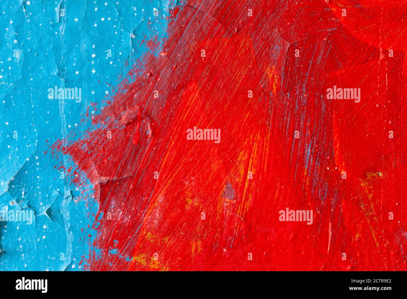stone wall with blue and red paint. background for designer Stock Photo ...