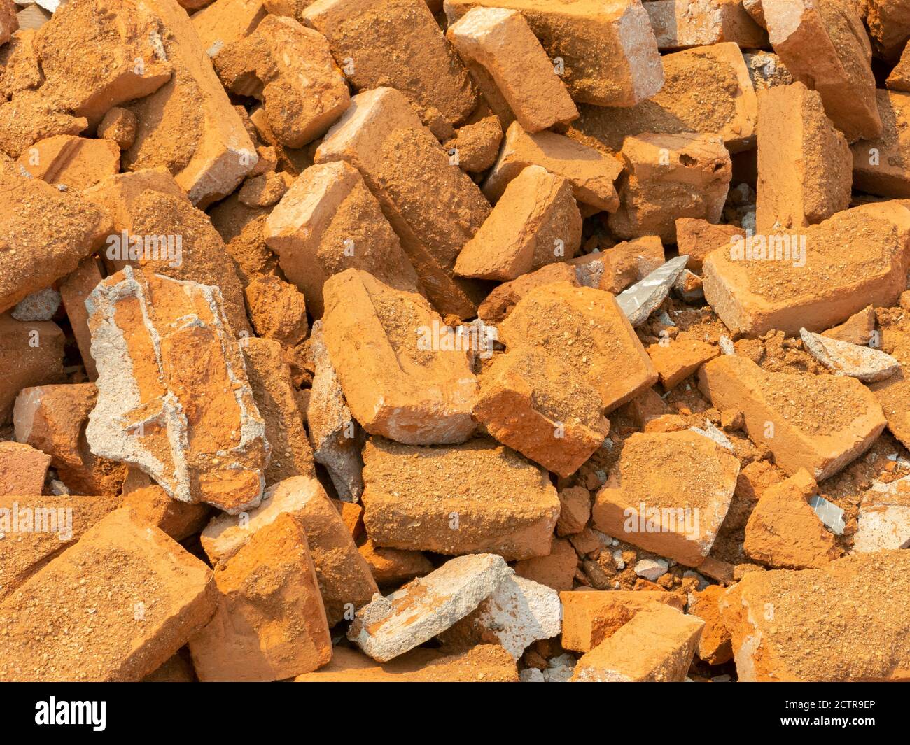 Damaged brick stack from an old house Stock Photo - Alamy