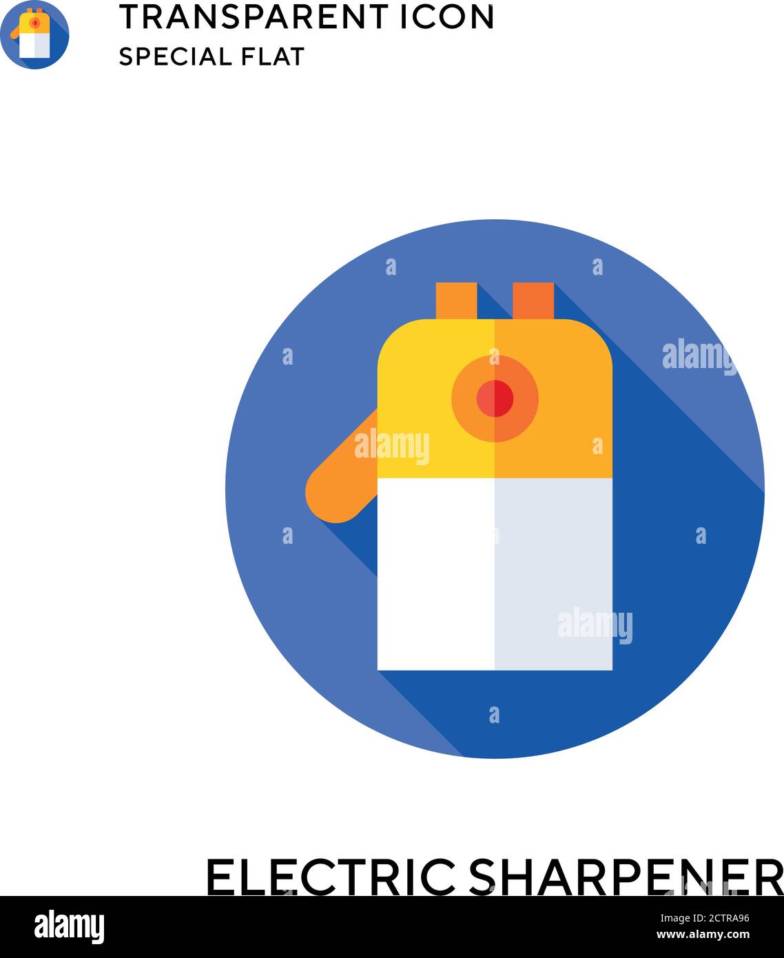 Electric sharpener vector icon. Flat style illustration. EPS 10 vector ...