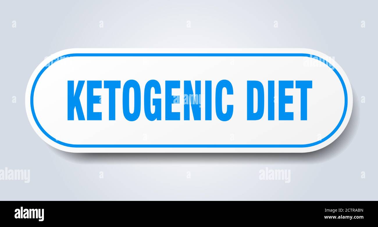 ketogenic diet sign. rounded isolated sticker. white button Stock ...