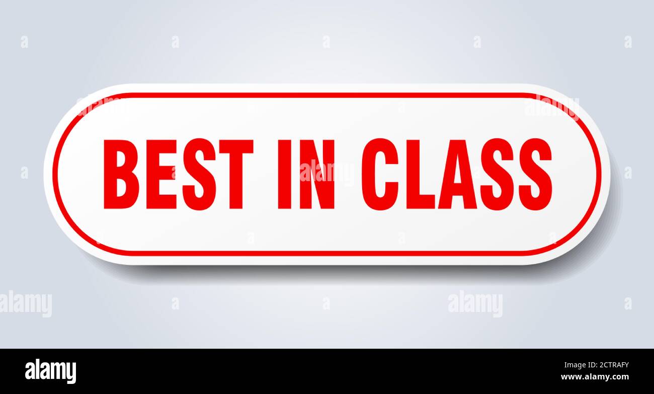 best in class sign. rounded isolated sticker. white button Stock Vector ...