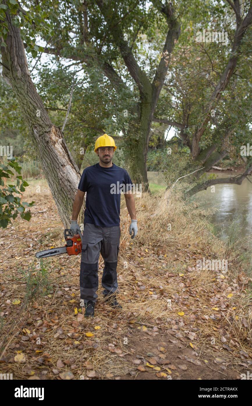 Vertical shot lumberjack in workwear hi-res stock photography and ...
