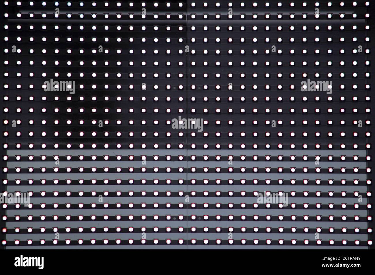 Close up photo of LED lighting signboard with many light particles ...