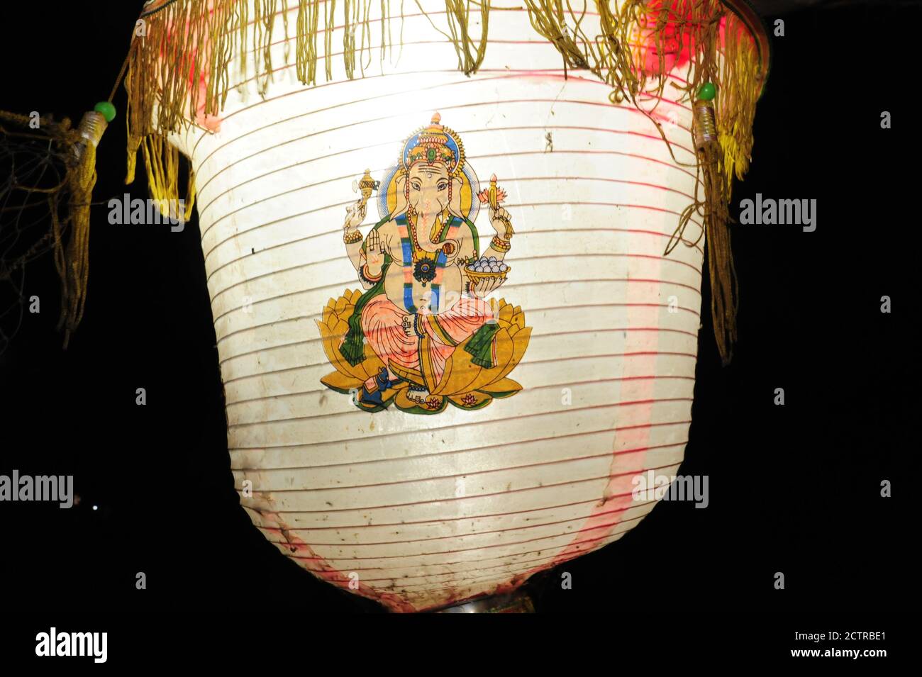 symbol of Ganesha, god with an elephant head in hinduism Stock Photo ...