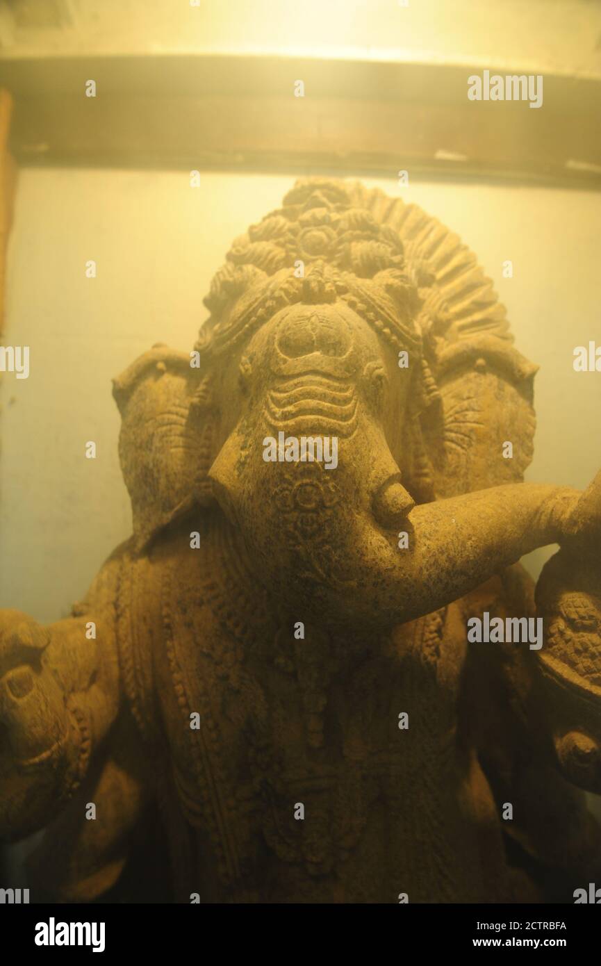 symbol of Ganesha, god with an elephant head in hinduism Stock Photo ...