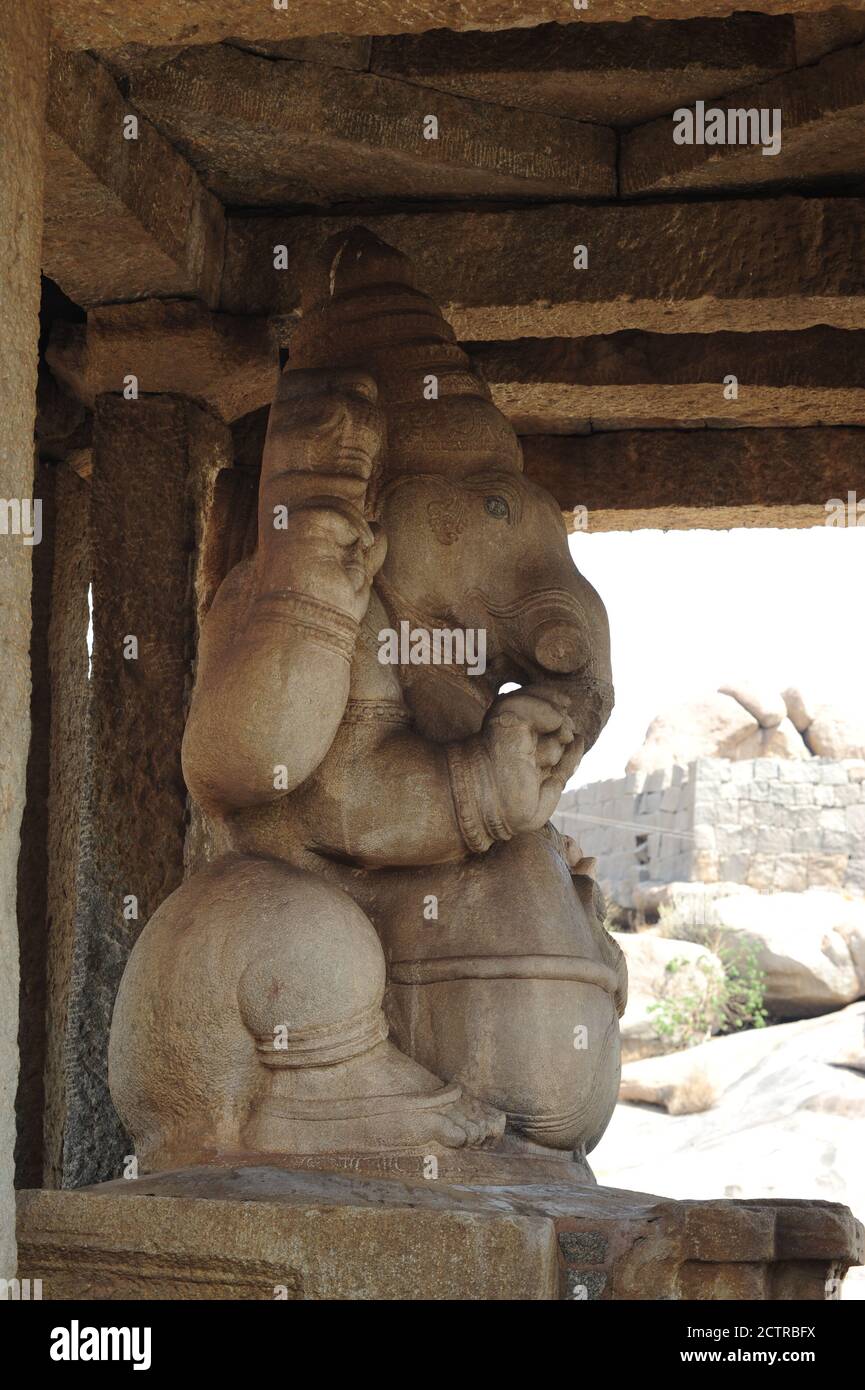 symbol of Ganesha, god with an elephant head in hinduism Stock Photo ...
