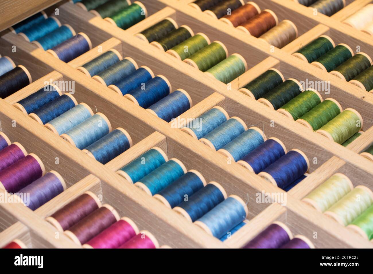 yarn in different colors for sewing and tailoring, design and fashion ...