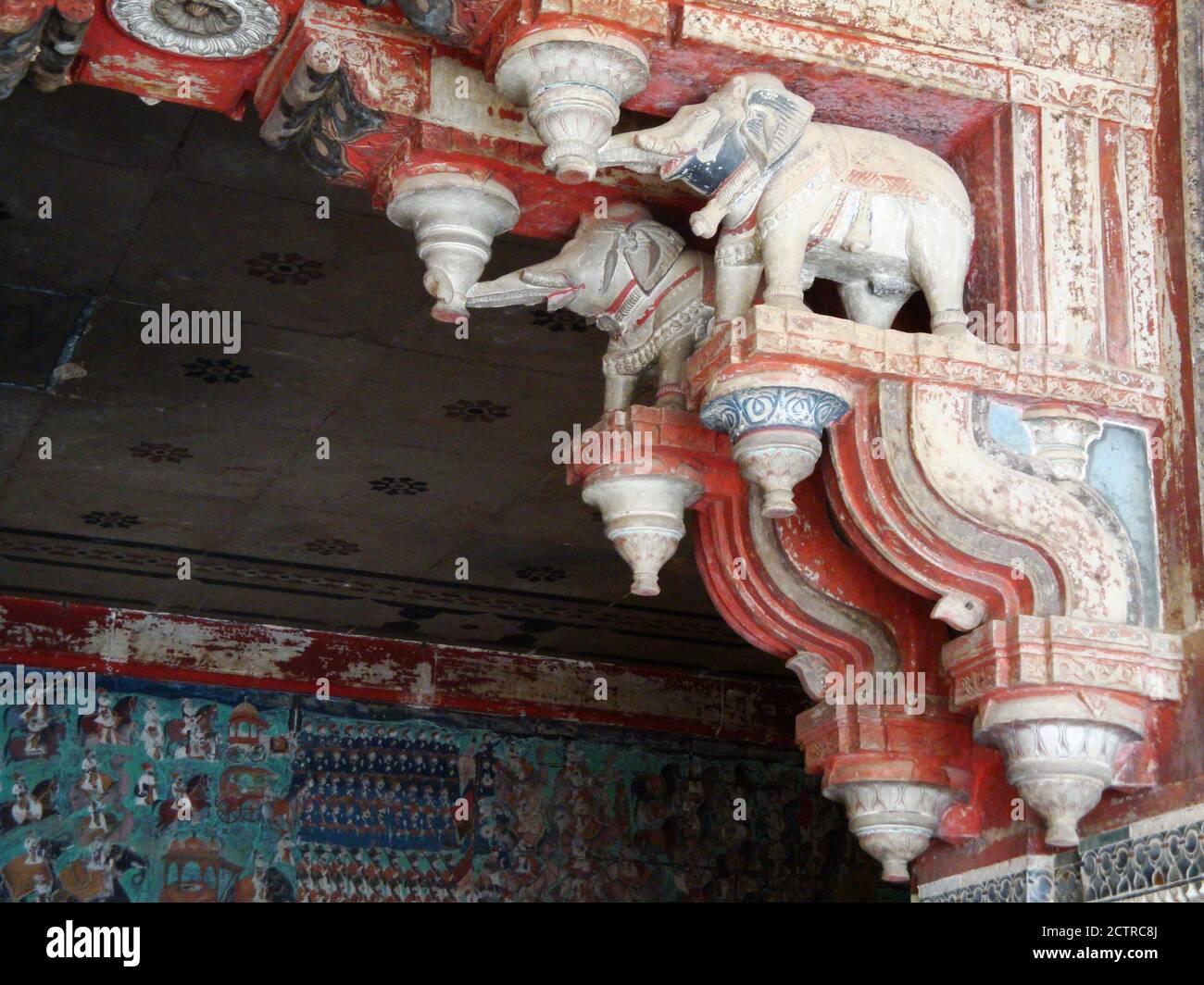 symbol of an elephant in a temple in Hampi, India Stock Photo - Alamy