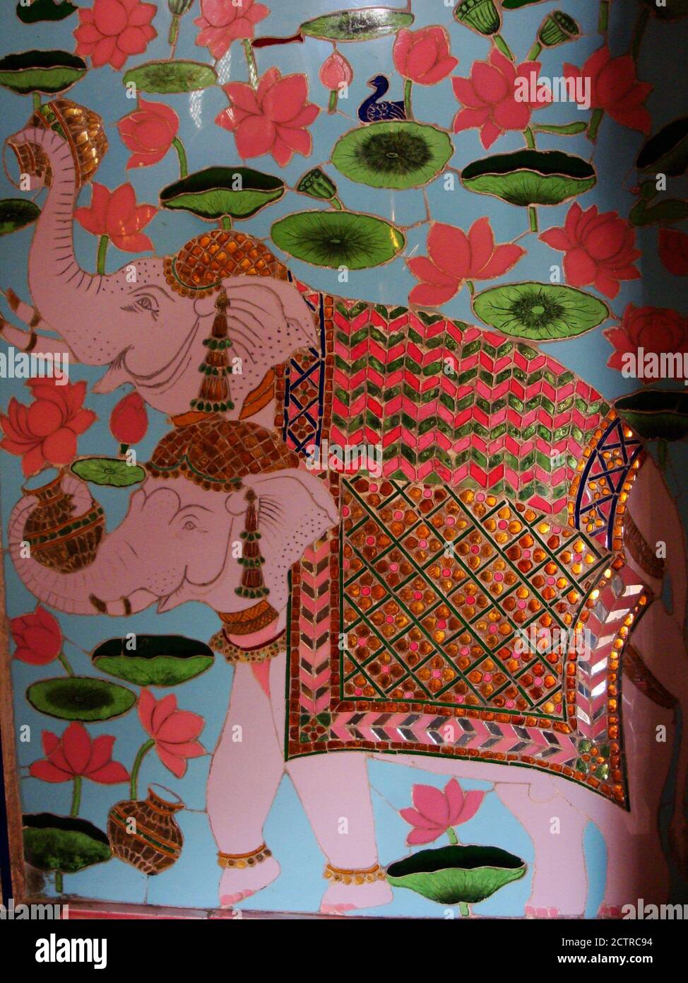 symbol of an elephant in a temple in Hampi, India Stock Photo - Alamy