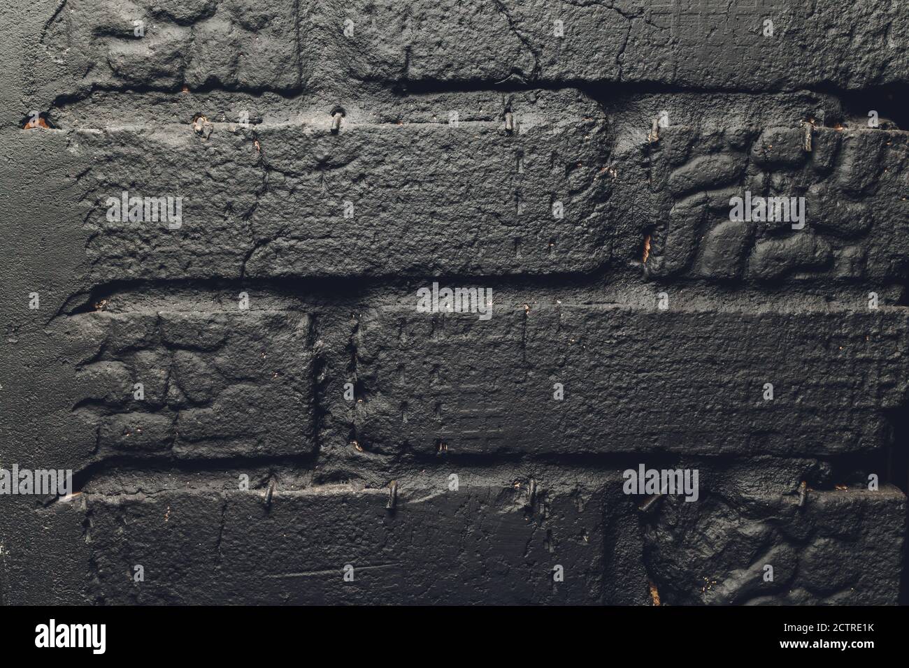 Weathered texture of stained old dark brown and red brick wall ...
