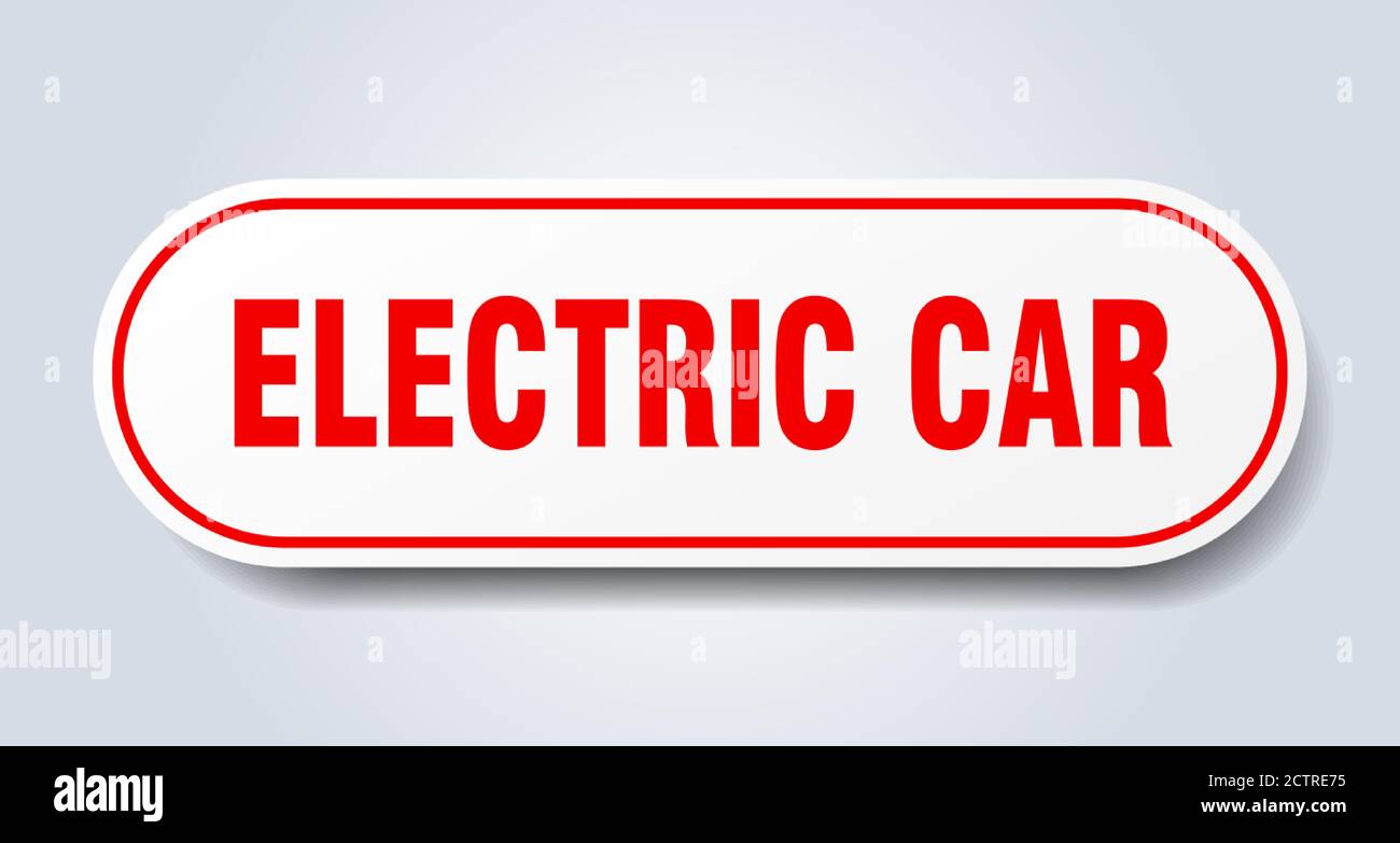 Electric car sticker price Stock Vector Images - Alamy