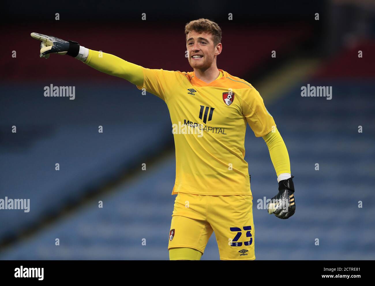 Afc bournemouth goalkeeper mark travers hi-res stock photography and ...