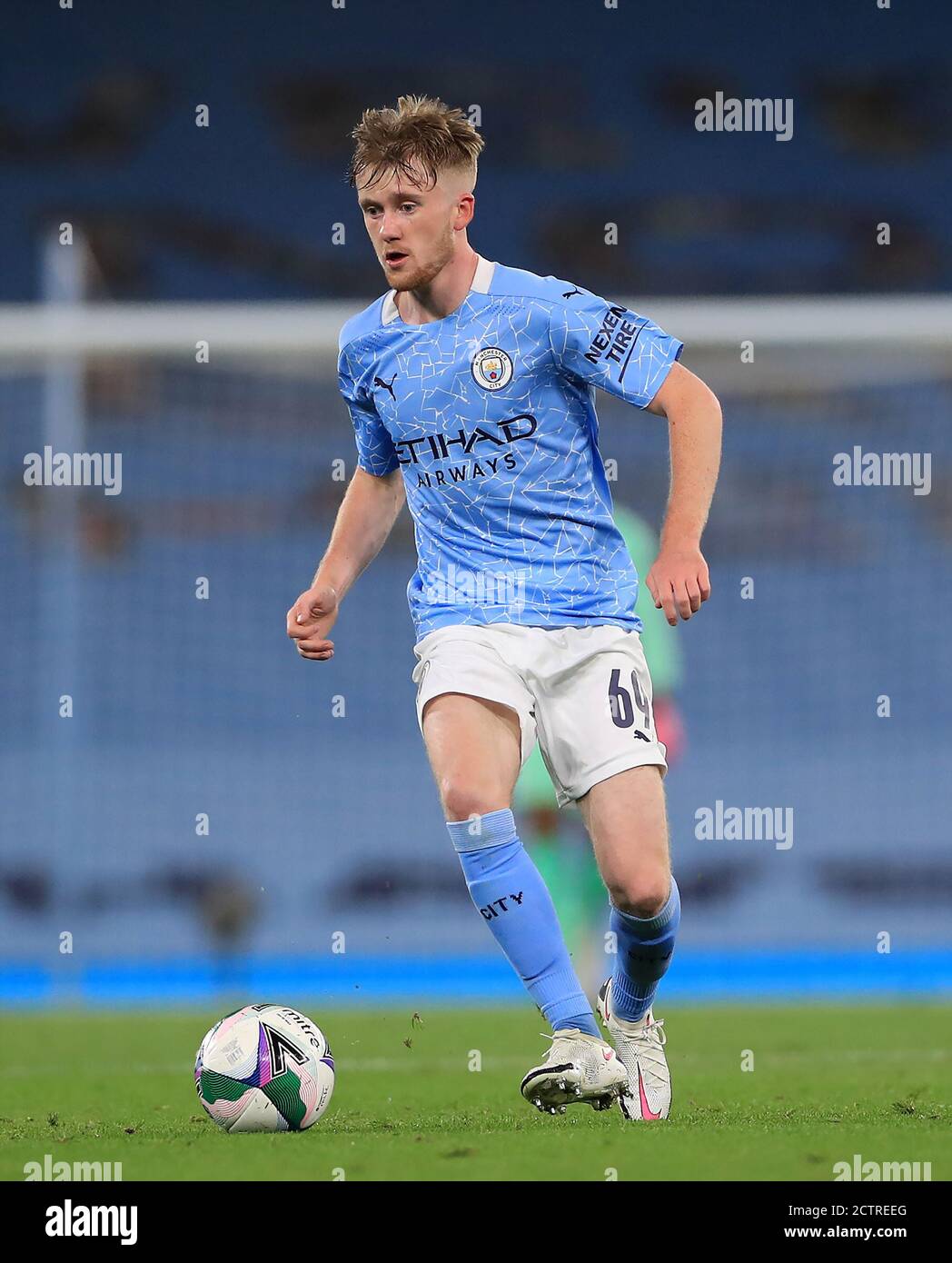Manchester City s Tommy Doyle during the Carabao Cup third round match at the Etihad Stadium Manchester Stock Photo Alamy