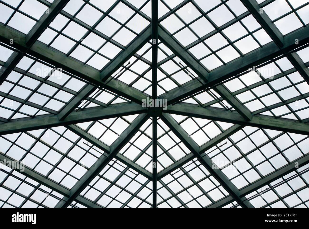 Abstract Architecture Pattern: Steel Girders of a Skylight Creates an ...
