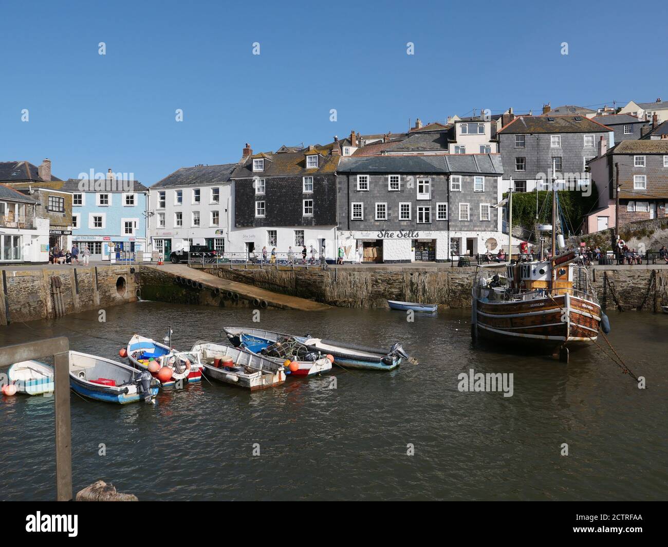 Cornish pilchard fishing boats hi-res stock photography and images - Alamy