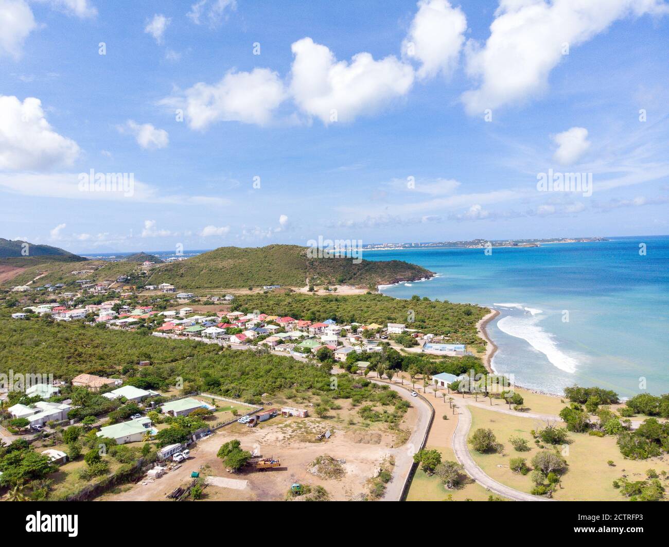 Happy bay beach st martin hi-res stock photography and images - Alamy