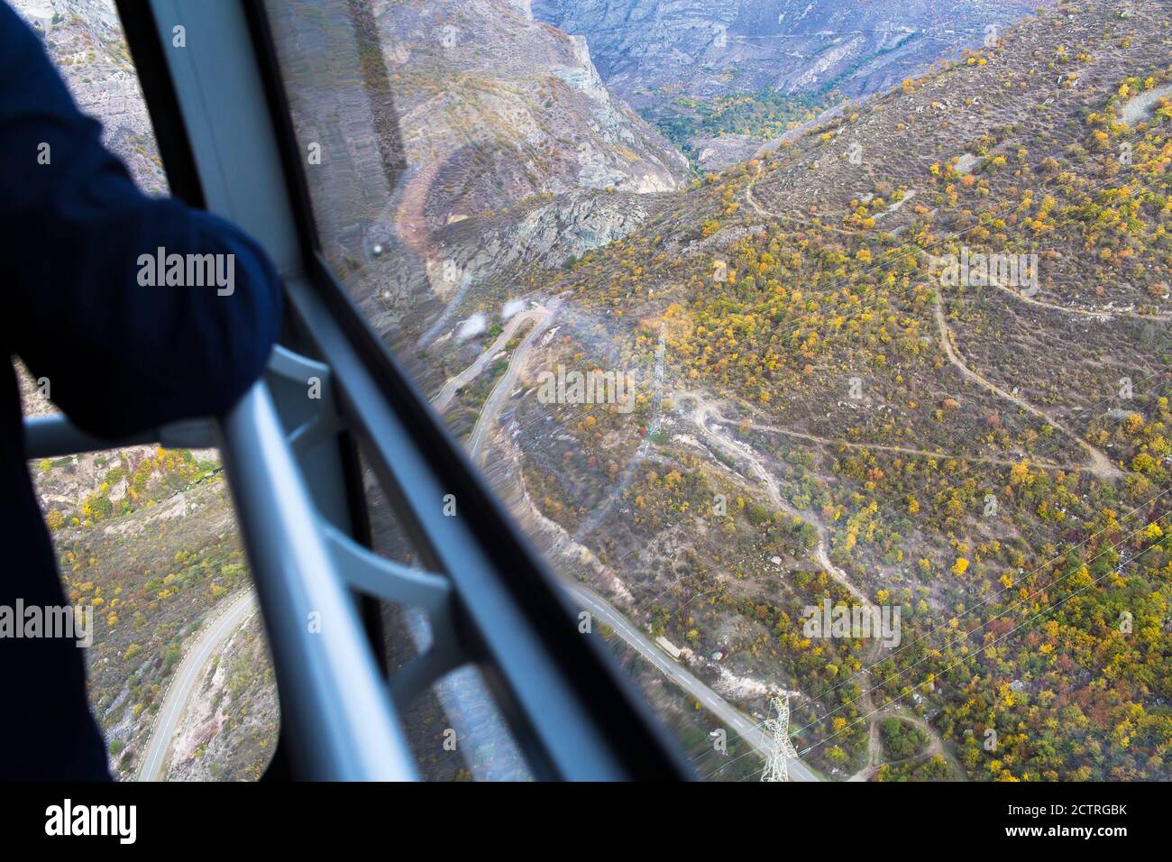 The Wings of Tatev cable car stretches over 3.5 miles between the ...