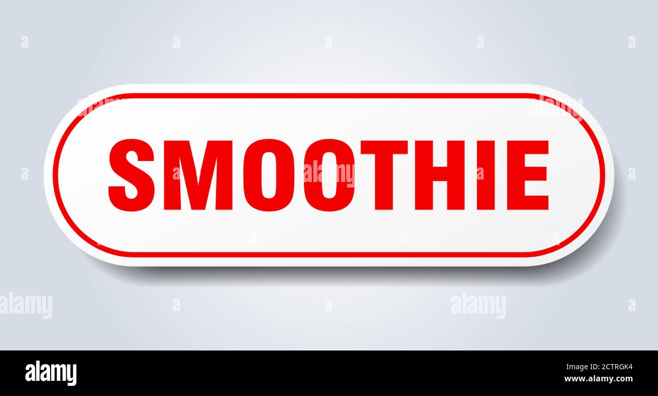 smoothie sign. rounded isolated sticker. white button Stock Vector ...