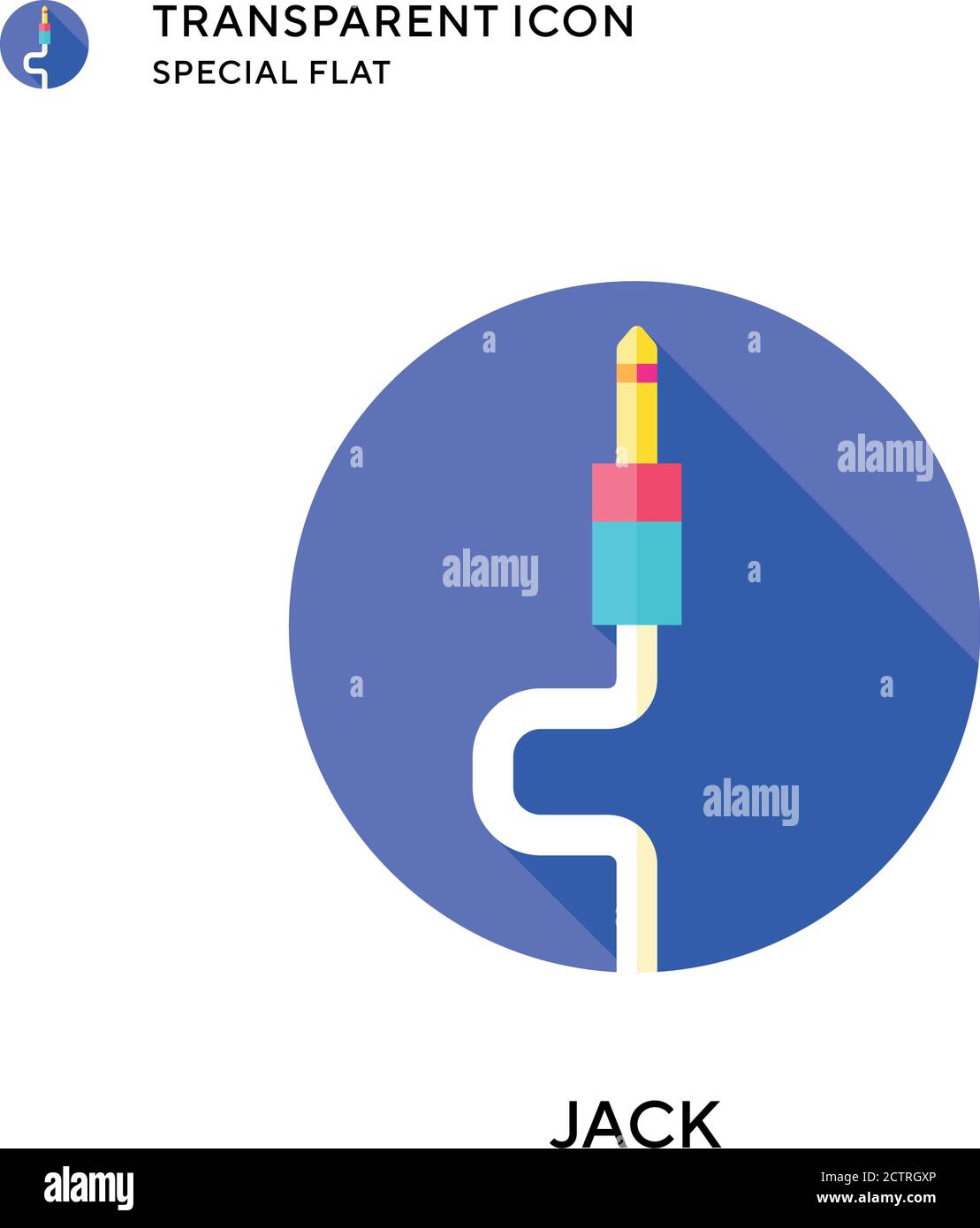 Jack vector icon. Flat style illustration. EPS 10 vector Stock Vector ...