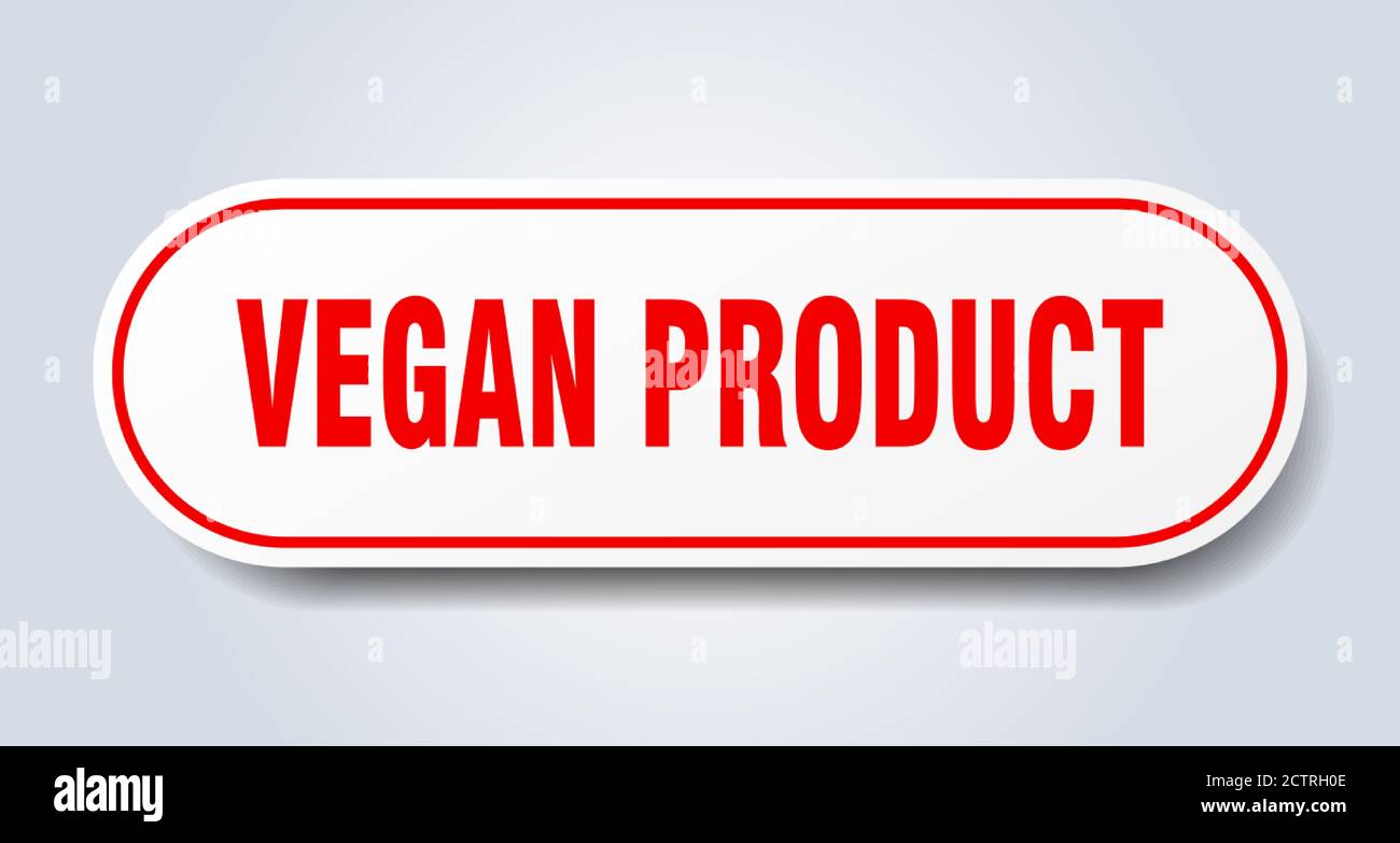 vegan product sign. rounded isolated sticker. white button Stock Vector Image & Art - Alamy