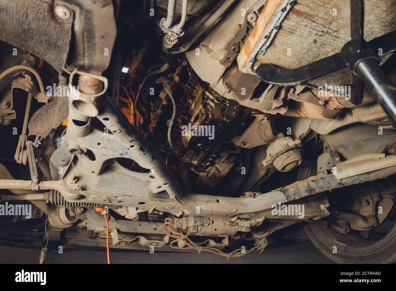 The iron gearbox of a car s transmission disassembly of the ...