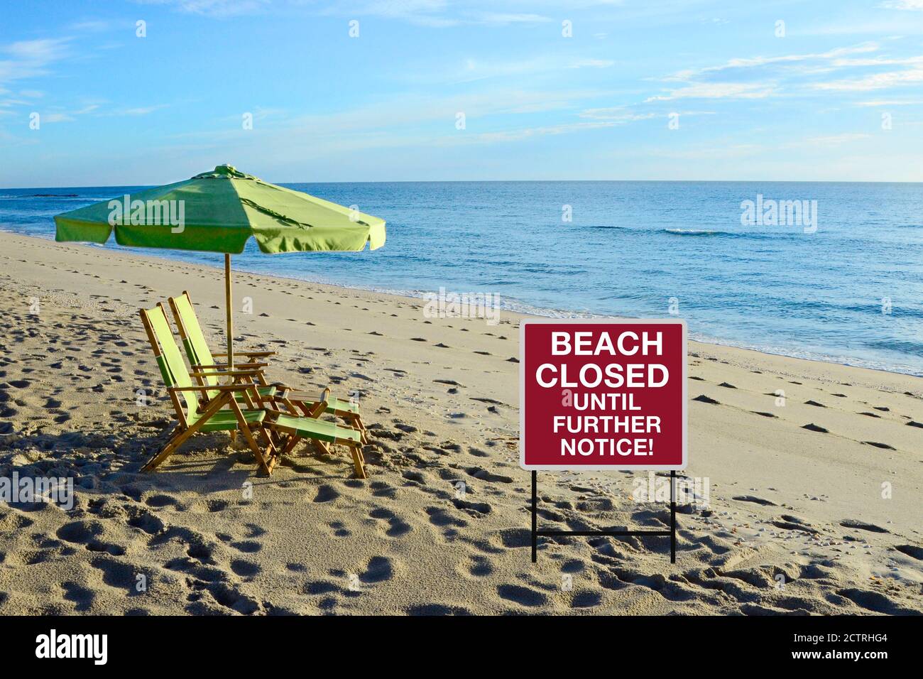 Beach Closed Until Further Notice, Corona Virus, Sign for Beach Closed ...
