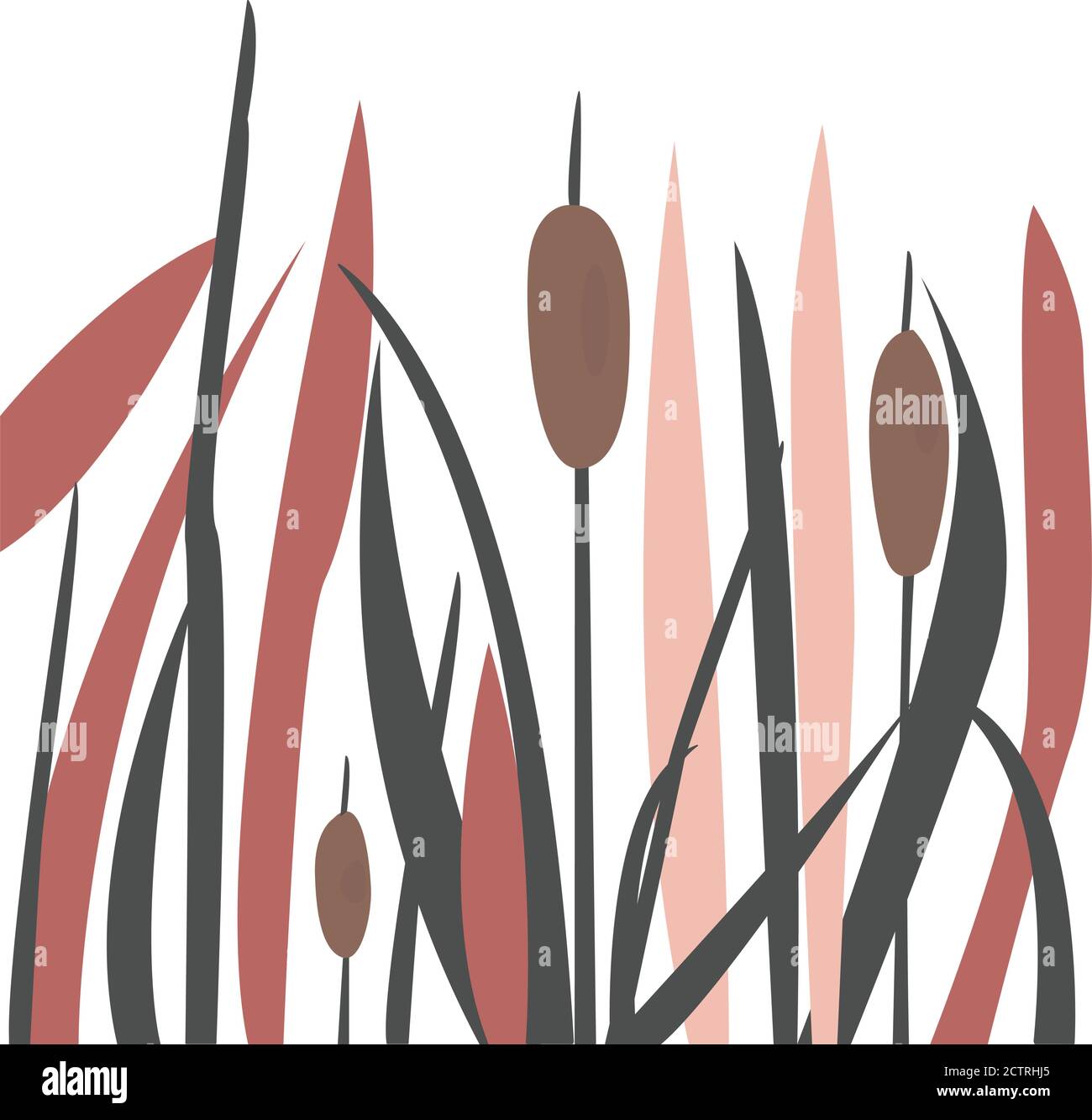 Reed wallpaper Stock Vector Images - Alamy