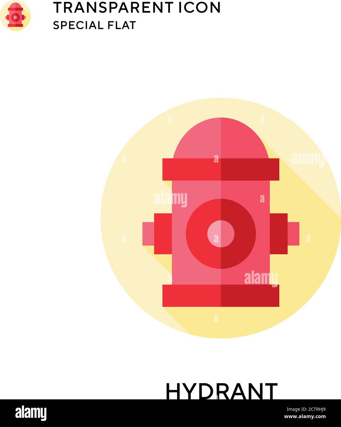Hydrant vector icon. Flat style illustration. EPS 10 vector Stock ...