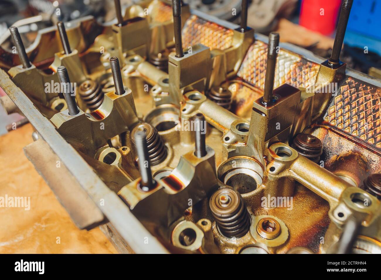 The iron gearbox of a car s transmission disassembly of the ...