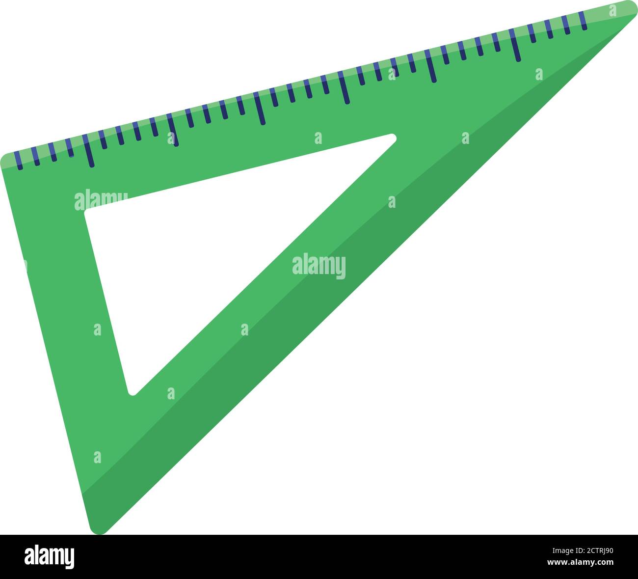 triangle rule school supply isolated icon vector illustration design ...