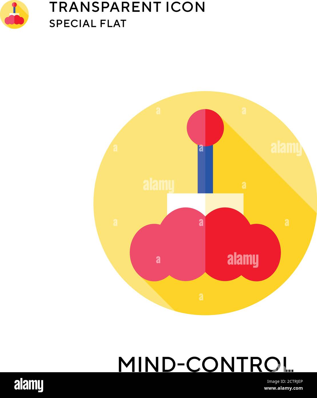 Brain controlled illustration Stock Vector Images - Alamy