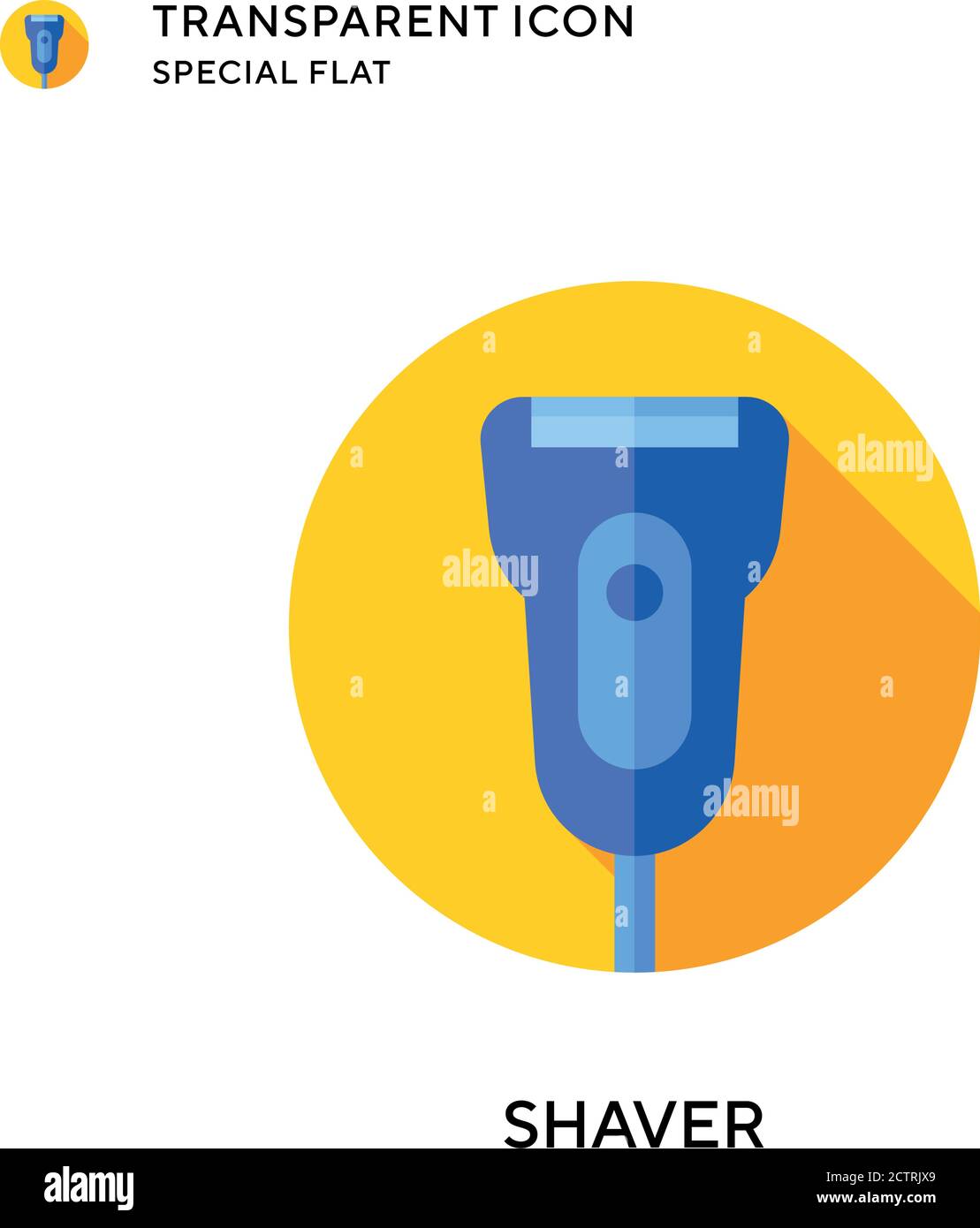 Shaver vector icon. Flat style illustration. EPS 10 vector Stock Vector ...