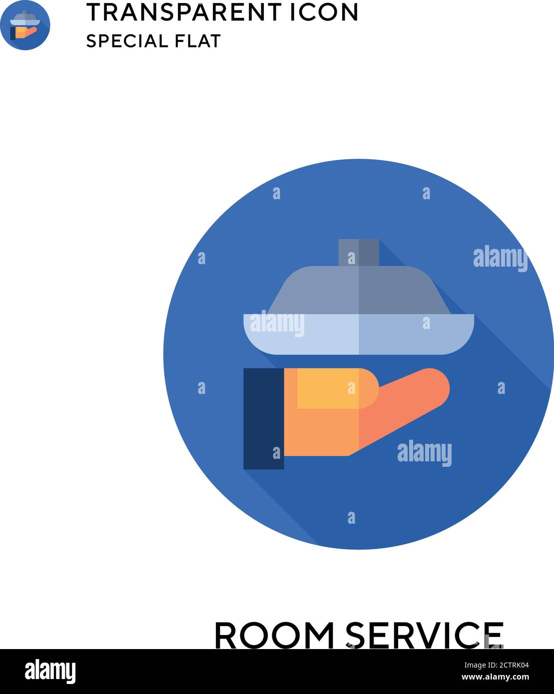 Room service vector icon. Flat style illustration. EPS 10 vector Stock ...