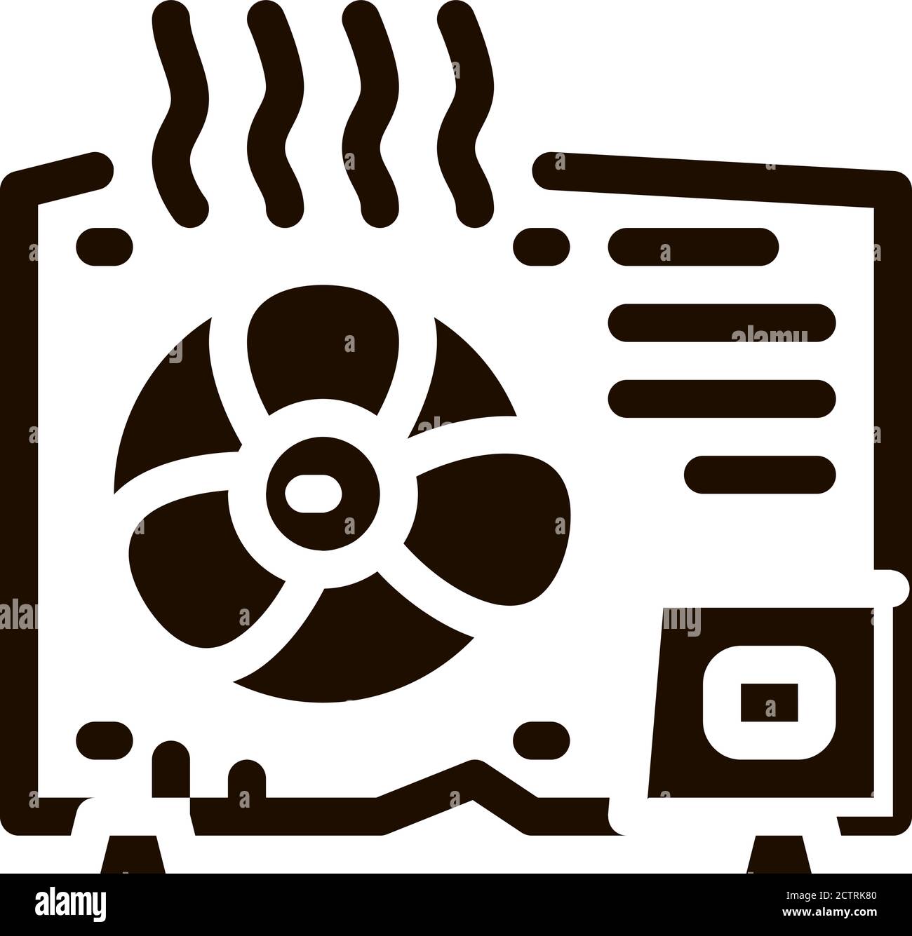 Broken air conditioner Cut Out Stock Images & Pictures - Alamy