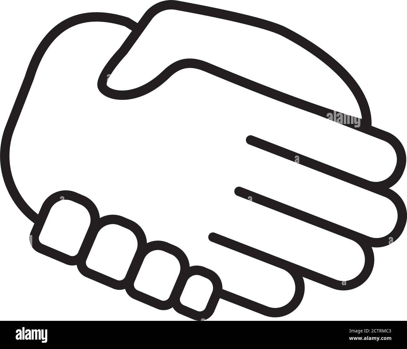 handshake done deal line style icon vector illustration design Stock ...