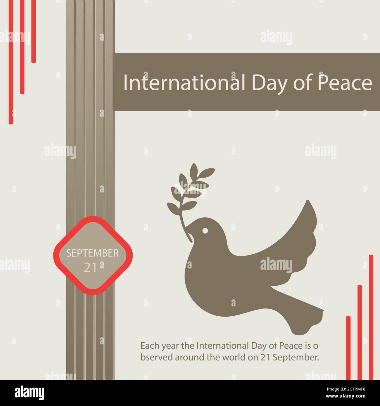 Each year the International Day of Peace is observed around the world ...