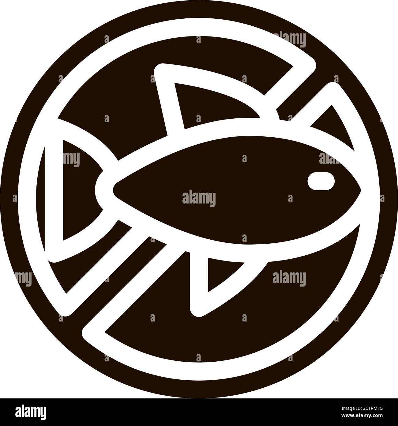 Allergen Free Sign Fish Vector Icon Stock Vector Image & Art - Alamy