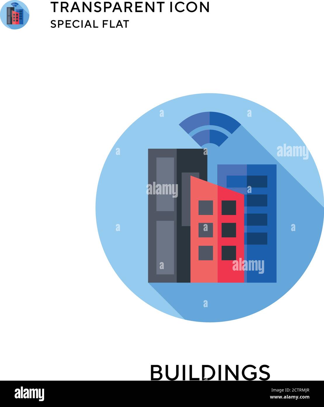 Cityscape futuristic buildings icon Cut Out Stock Images & Pictures - Alamy