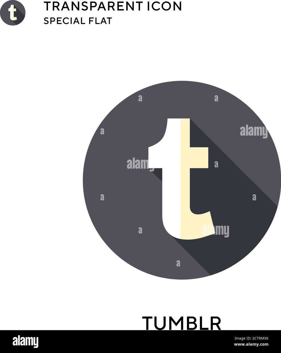 Tumblr vector icon. Flat style illustration. EPS 10 vector Stock Vector ...