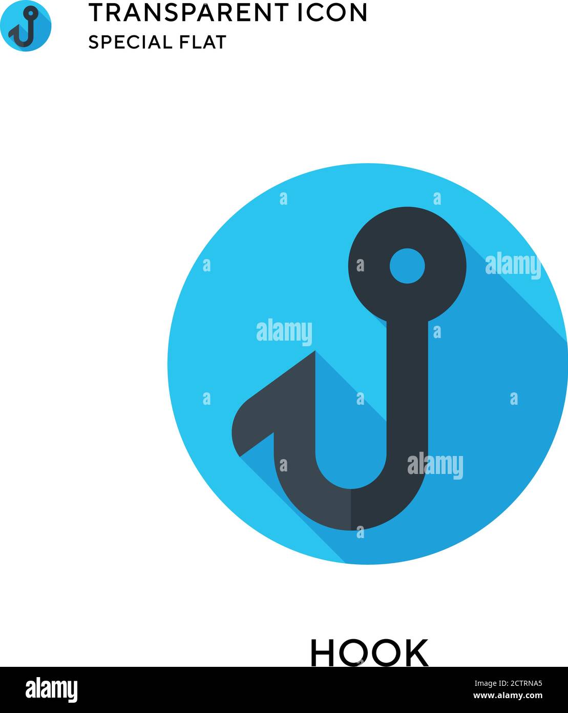 Fisherman hook steel rope fishing Cut Out Stock Images & Pictures - Alamy