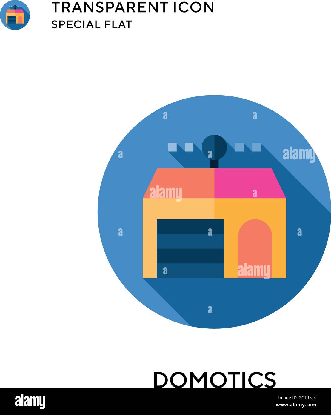 Domotics vector icon. Flat style illustration. EPS 10 vector Stock ...